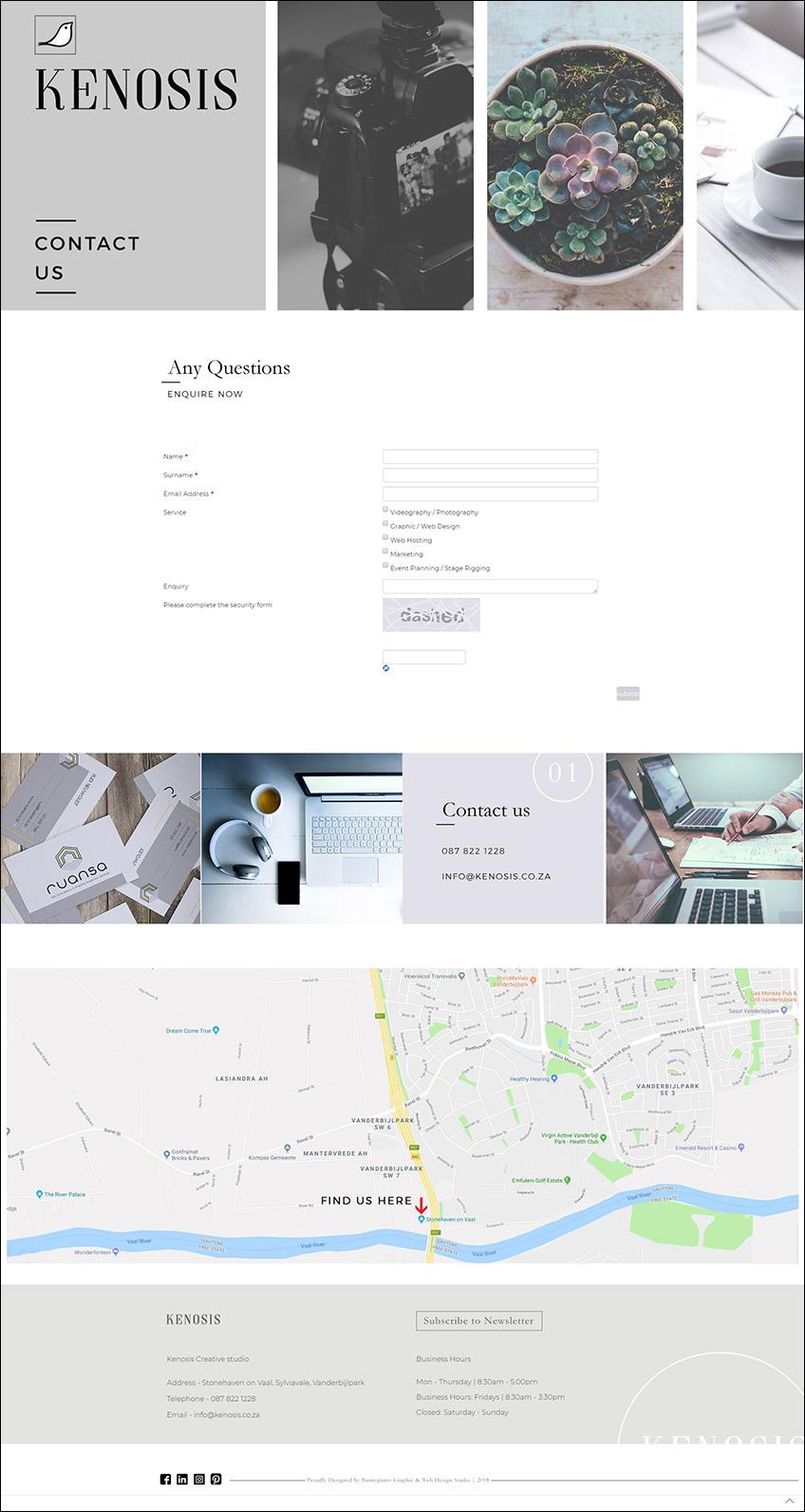 Kenosis Creative Services - Web Design Vanderbijlpark - Bunnypants ...